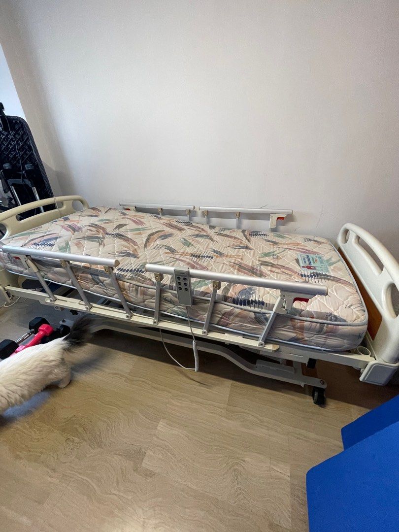 Bed for elderly, motor assisted bed, Furniture & Home Living, Furniture ...