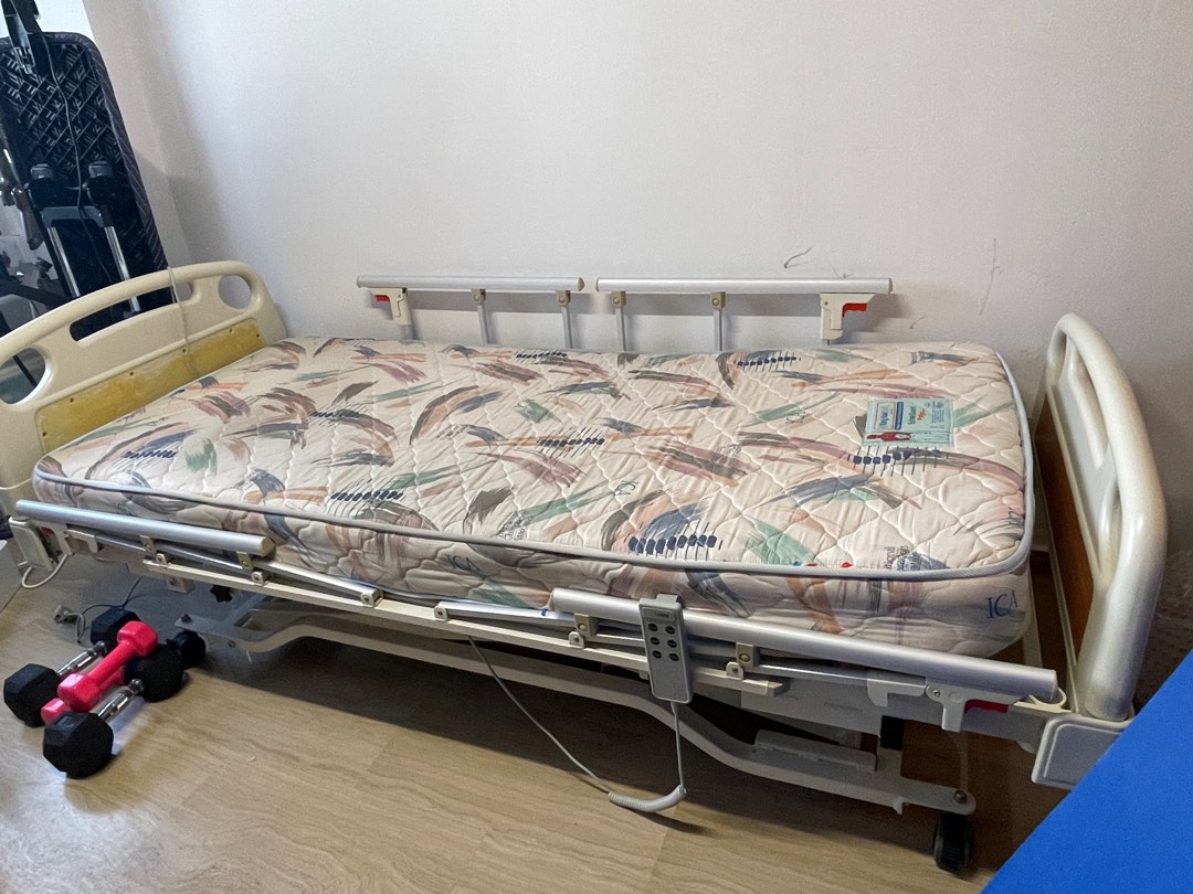Bed for elderly, motor assisted bed, Furniture & Home Living, Furniture ...
