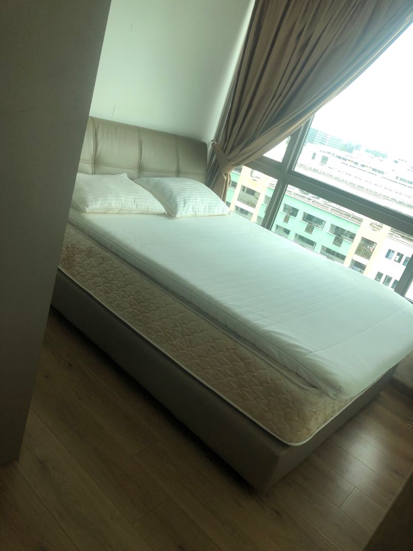Bed, sofa and TV console, Furniture & Home Living, Furniture, Bed ...
