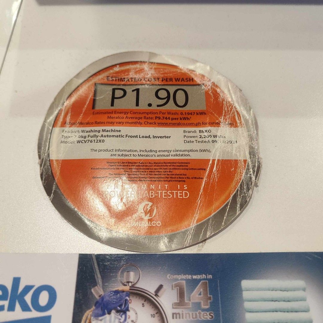 Beko Front load Inverter Washing Machine on Carousell