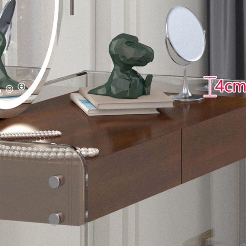 Bella Acrylic Dressing Table with LED Vanity Mirror Modern Style ...