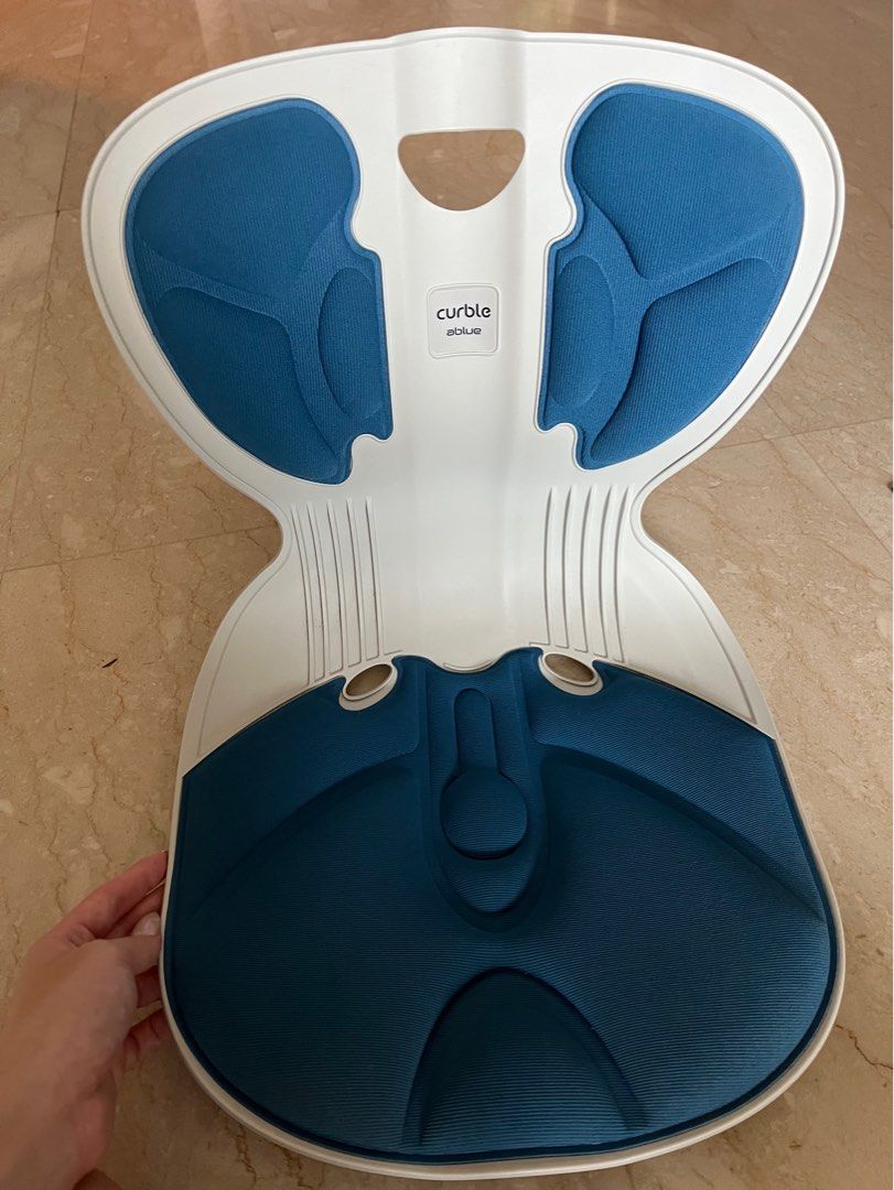 Blue Curble Comfy Chair, Health & Nutrition, Massage Devices on Carousell