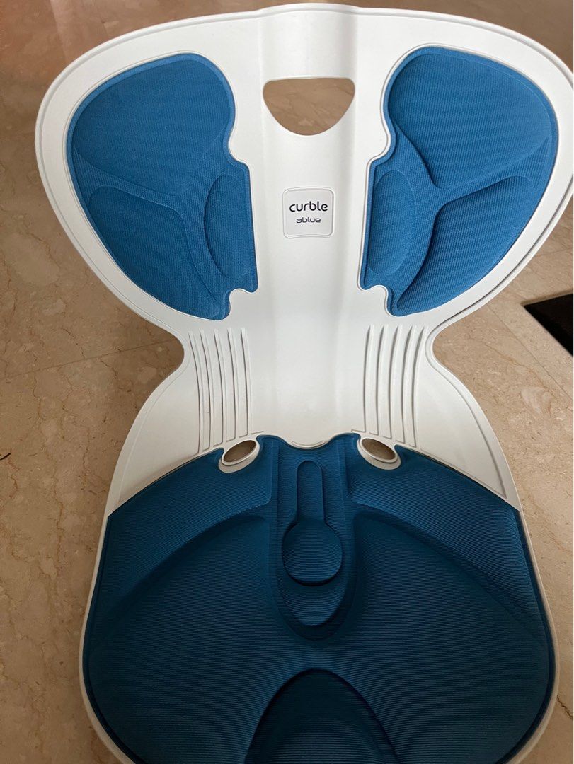 Blue Curble Comfy Chair, Health & Nutrition, Massage Devices on Carousell