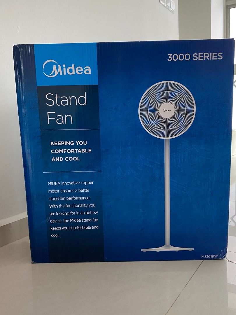 BRAND NEW Midea Standing Fan Series 3000, Furniture & Home Living ...