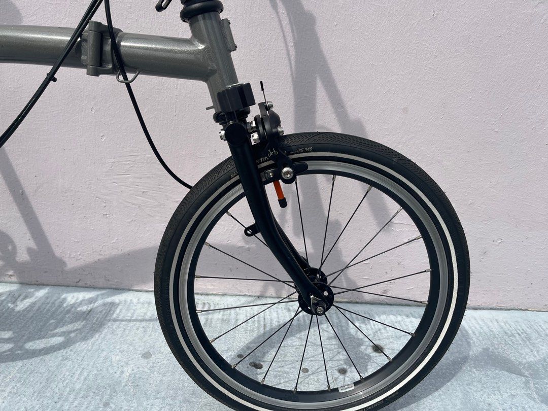 Brompton P-Line Storm Grey (low bar 4sp), Sports Equipment, Bicycles ...