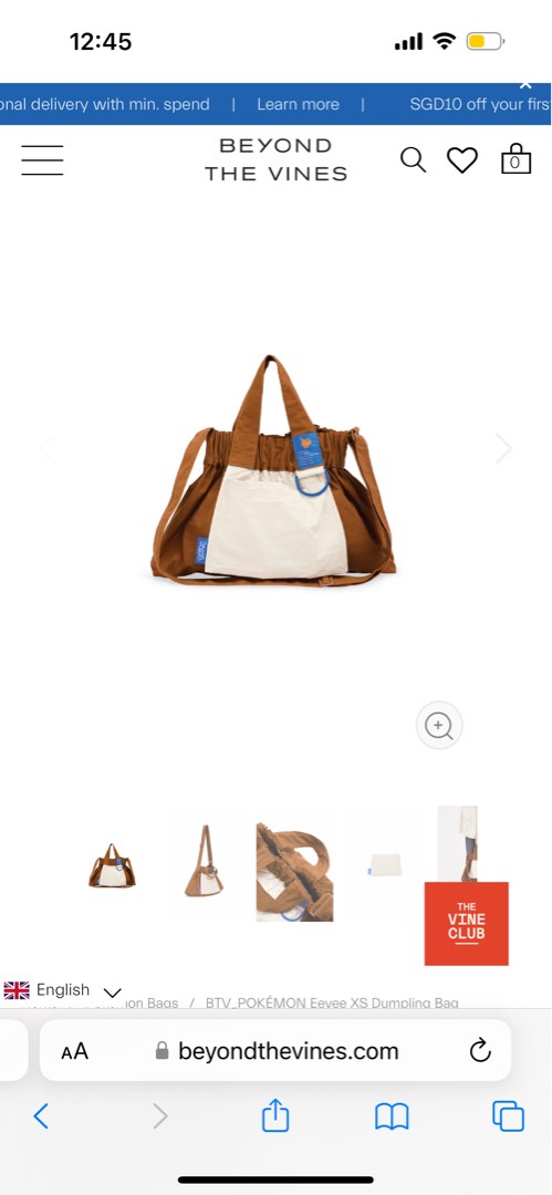 BTV XS dumpling bag Pokemon Eevee, Women's Fashion, Bags & Wallets ...