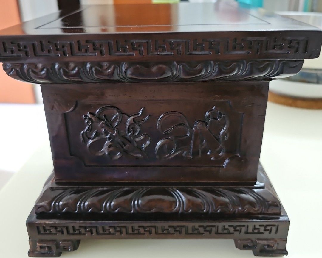 Buddha table, Buddha display stand, Wooden Buddha Ornament base ...