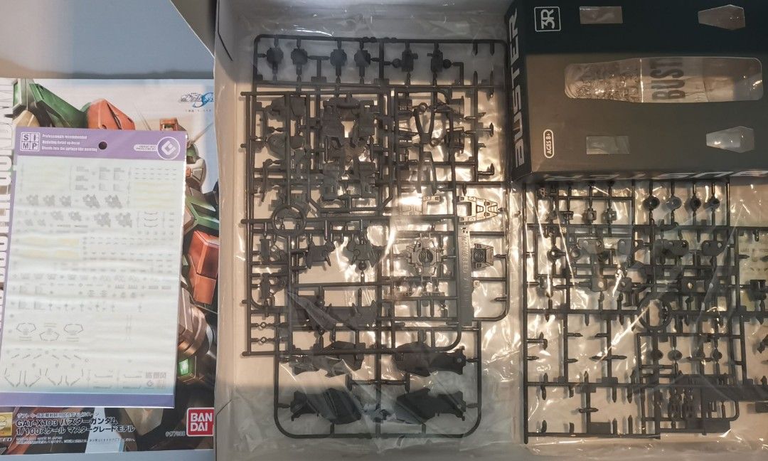 [BUILT] MG GAT-X103 Buster Gundam with 3rd party metal inner frame ...