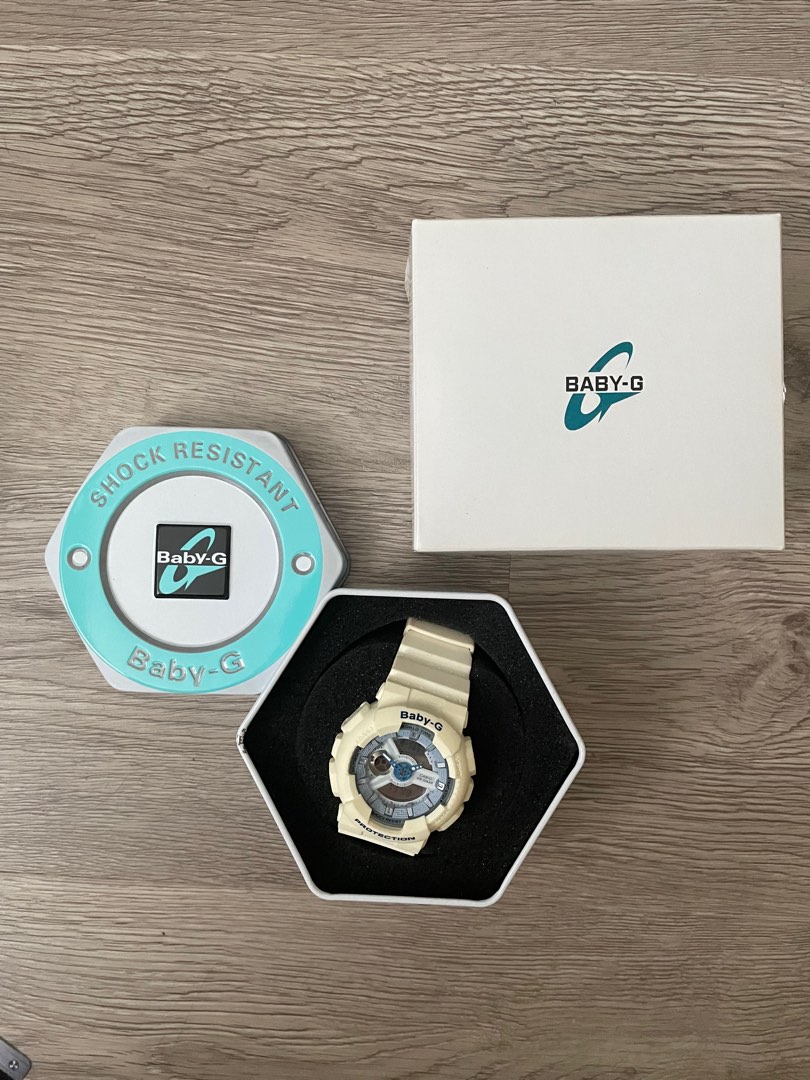 Casio Baby G Watch (White and baby blue), Women's Fashion, Watches ...