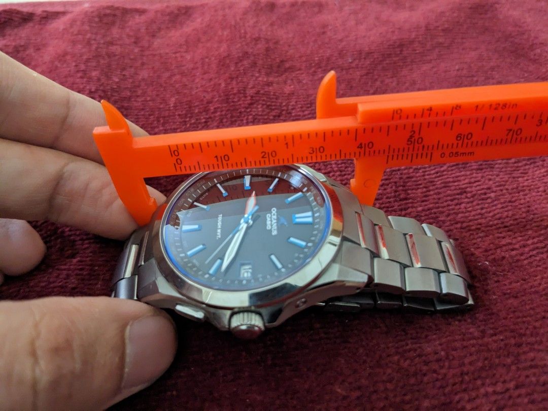 Casio Oceanus OCW-S100-1AJF Titanium Solar Wristwatch, Luxury, Watches ...