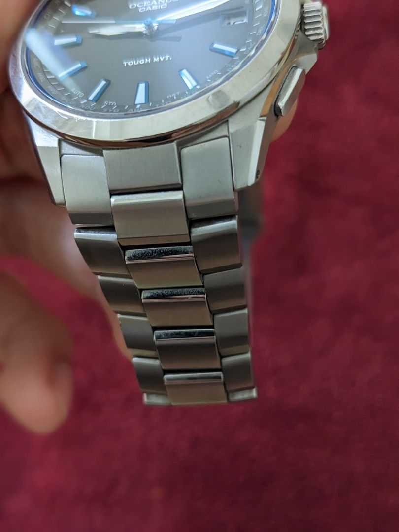 Casio Oceanus OCW-S100-1AJF Titanium Solar Wristwatch, Luxury, Watches ...