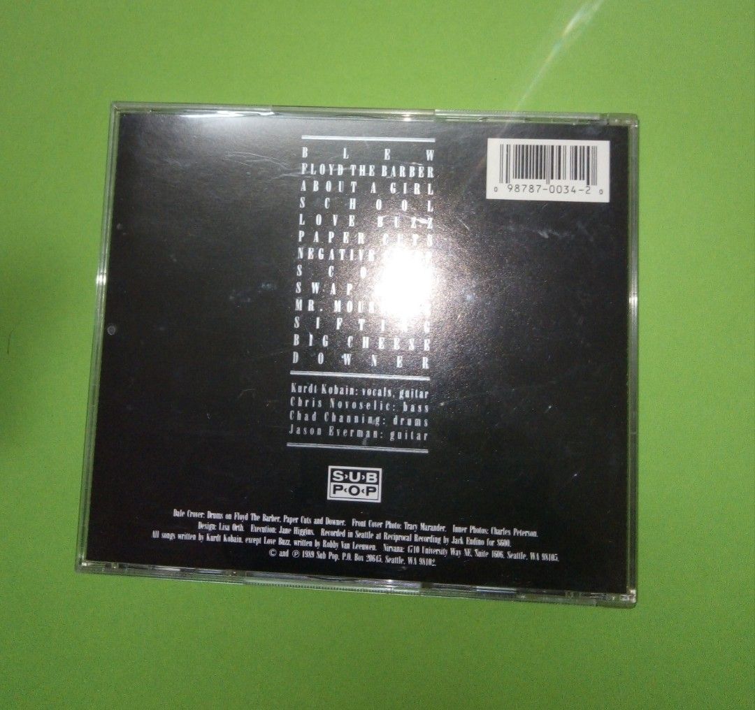 CD NIRVANA : BLEACH ALBUM (REISSUE) GRUNGE SLUDGE KURT COBAIN FOO ...