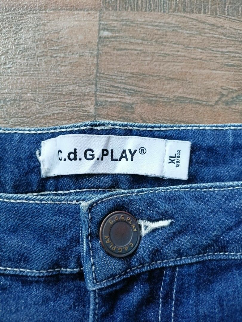 CDG PANTS, Men's Fashion, Bottoms, Jeans on Carousell