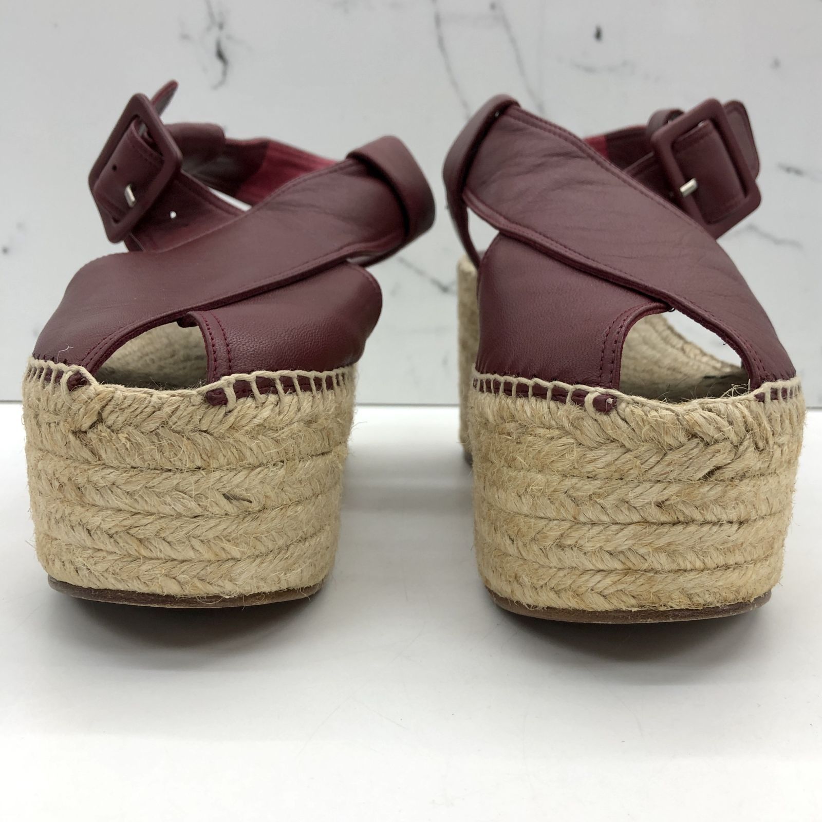 CELINE RED WEDGES #37 PLATFORM 237018862 WE, Luxury, Sneakers ...