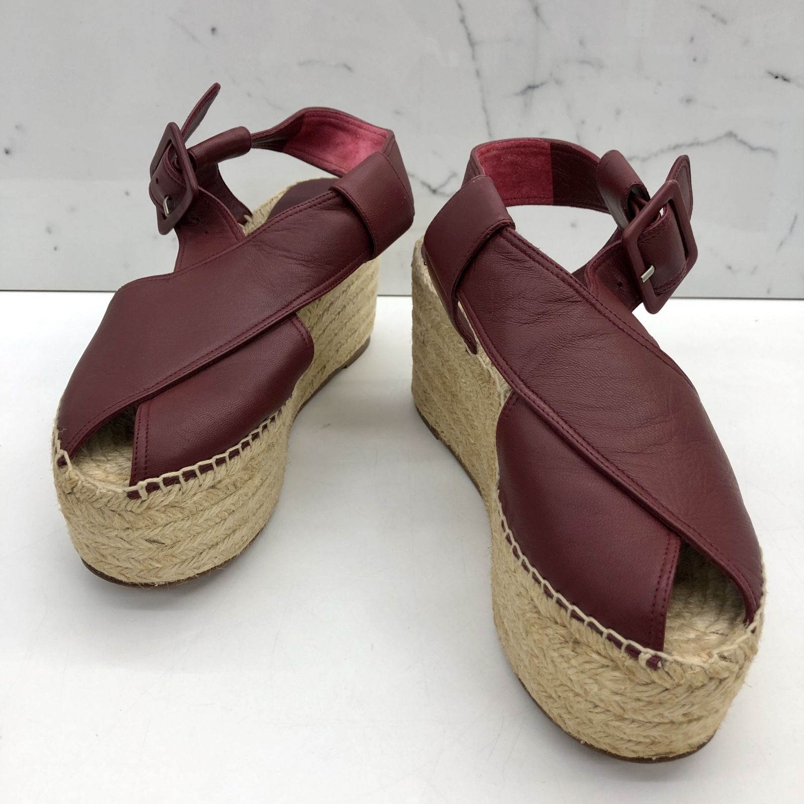 CELINE RED WEDGES #37 PLATFORM 237018862 WE, Luxury, Sneakers ...