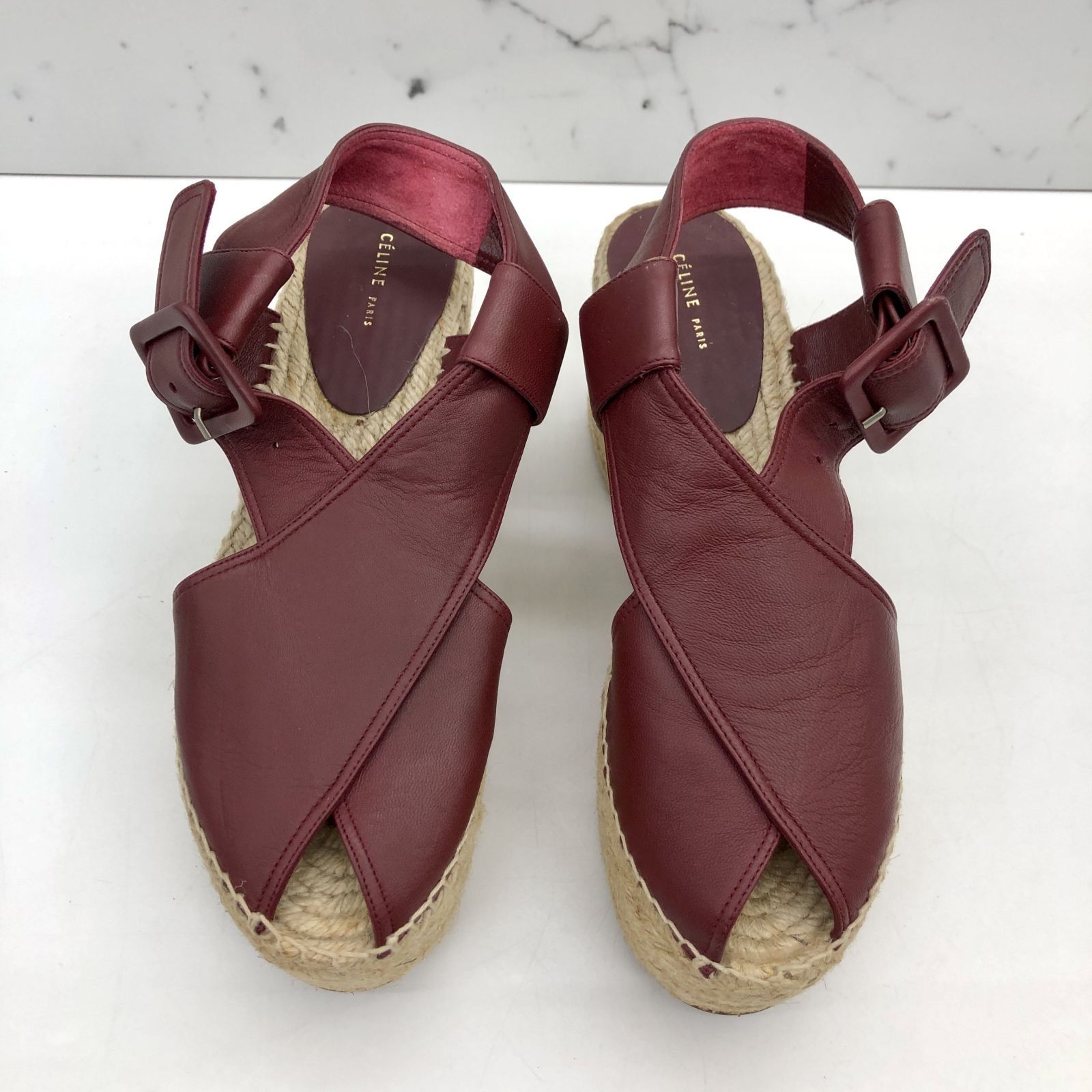 CELINE RED WEDGES #37 PLATFORM 237018862 WE, Luxury, Sneakers ...