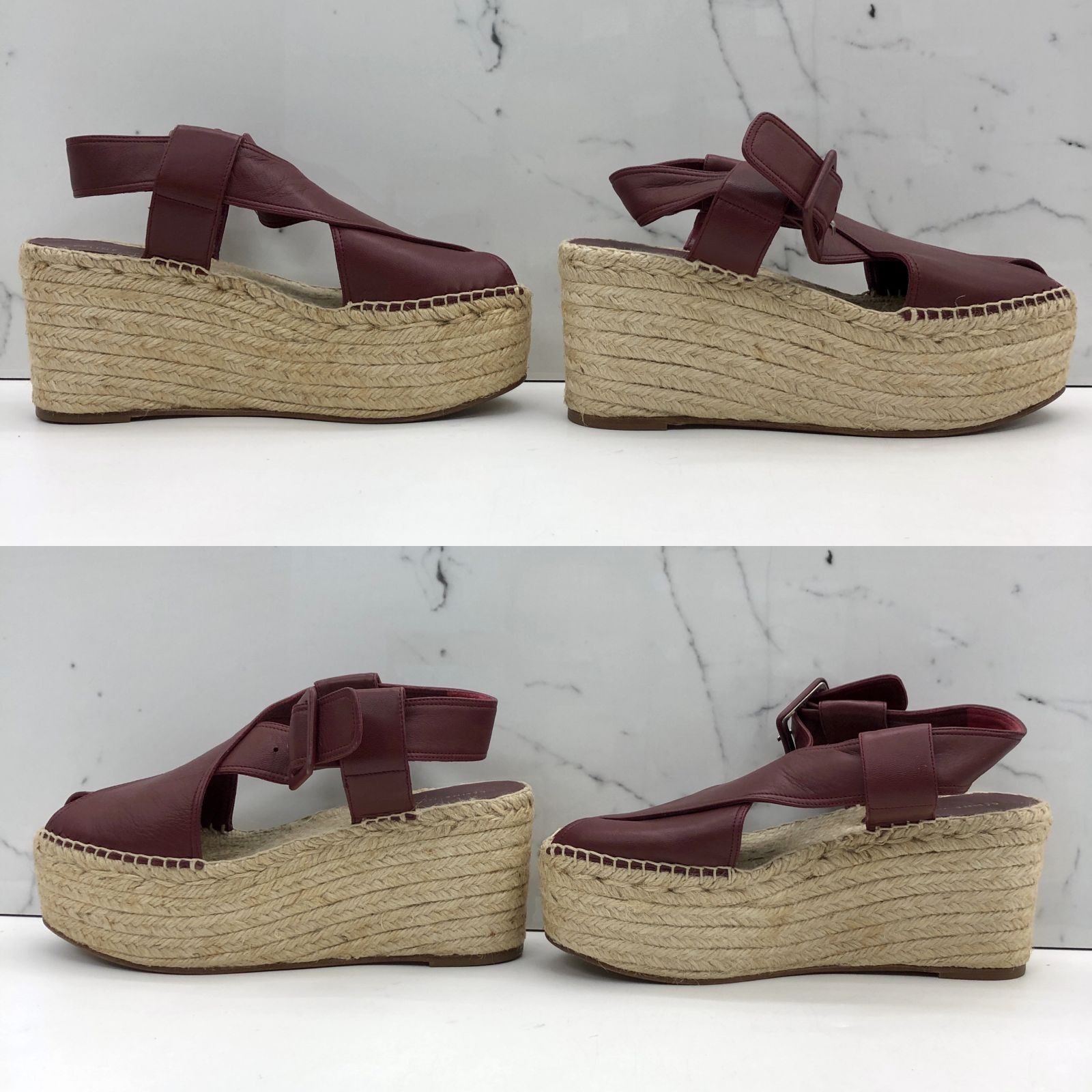 CELINE RED WEDGES #37 PLATFORM 237018862 WE, Luxury, Sneakers ...
