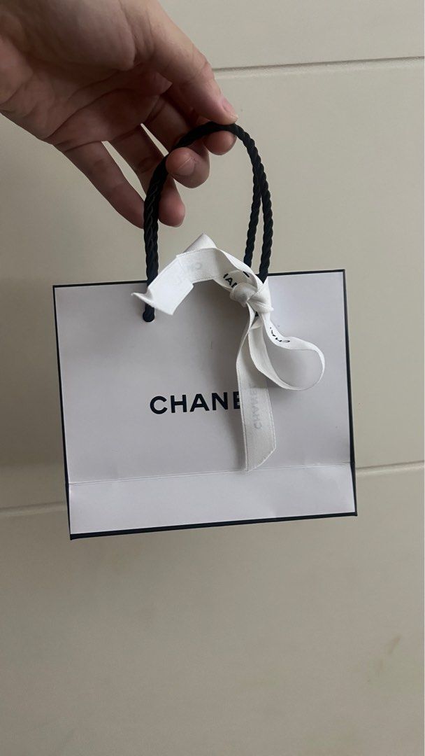 Chanel mini paper bag / authentic chanel bag / ribbon chanel original ...