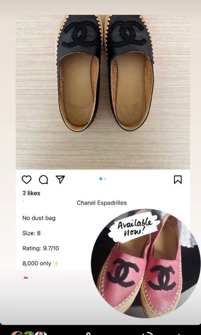 Chanel Native Espadrilles, Luxury, Sneakers & Footwear on Carousell