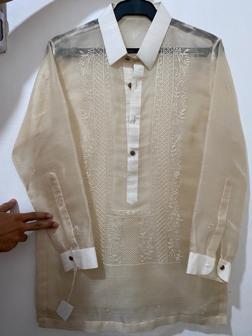 Classy Barong Pinya Cloth, Women's Fashion, Tops, Longsleeves on Carousell