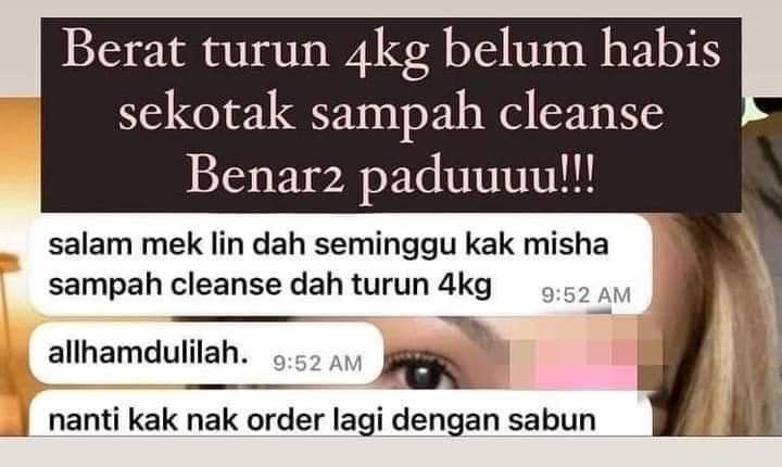 Cleanse sampah detox, Beauty & Personal Care, Bath & Body, Body Care on Carousell