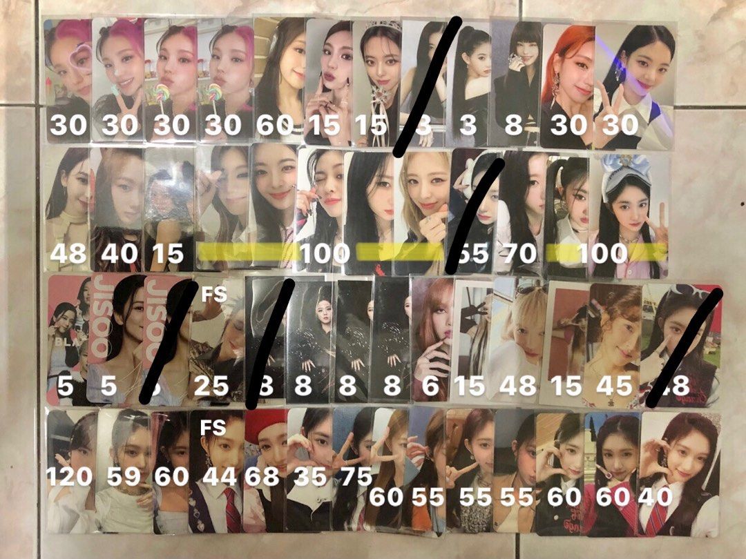 [Clearance WTS] ITZY Yeji Lia Ryujin Chaeryeong Yuna AESPA Karina Giselle IVE Liz Leeseo RED ...