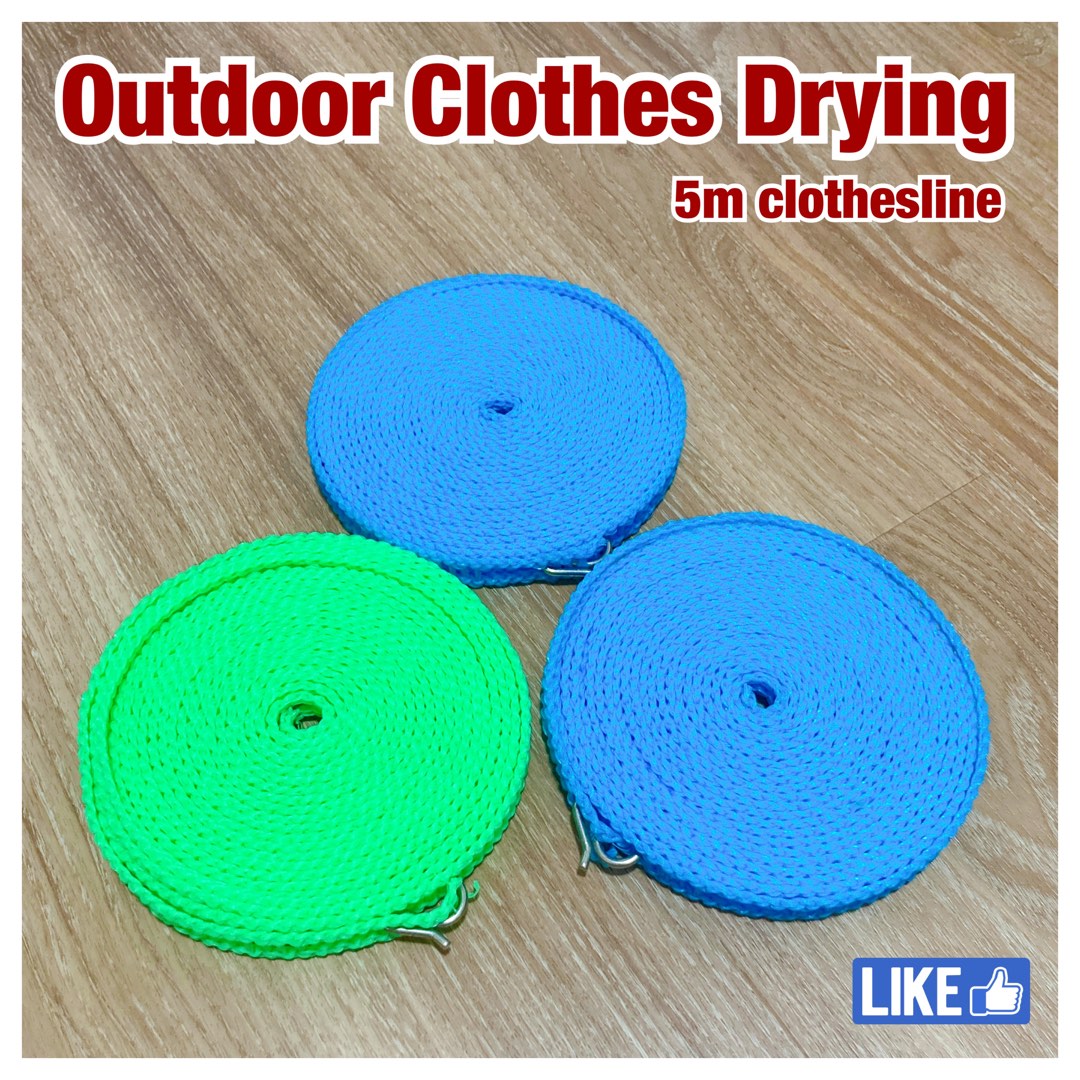 Clothes Drying Clothesline Rope String, Sports Equipment, Hiking ...