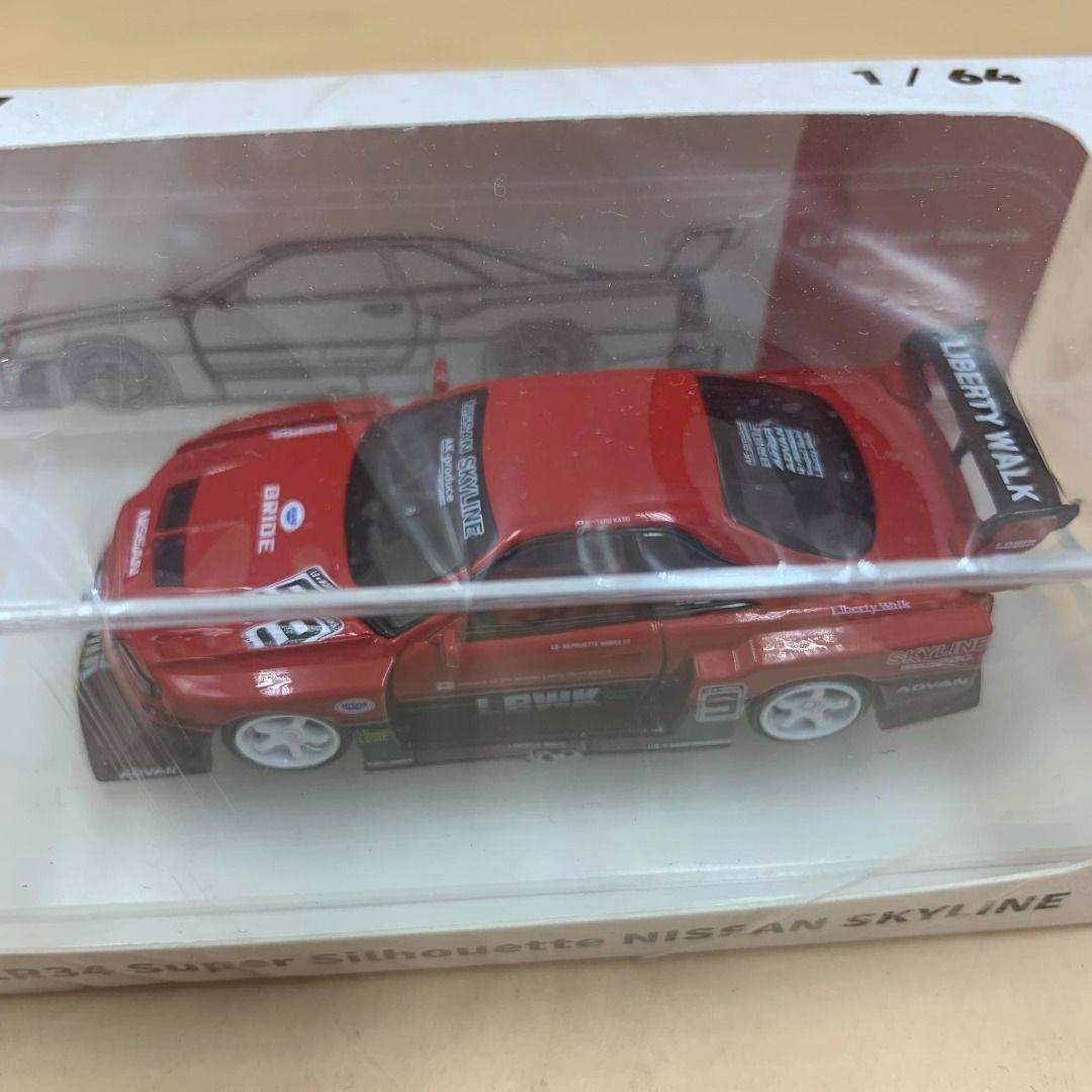 CM Model 1/64 Scale Nissan & LBWK Skyline GT-R R34 Super Silhouette ...