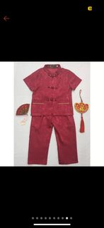 Racial Harmony ethnic CNY Traditional Chinese New Year Red short sleeve ...