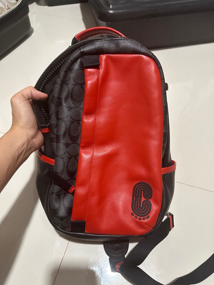 Coach bag red, Men's Fashion, Bags, Backpacks on Carousell