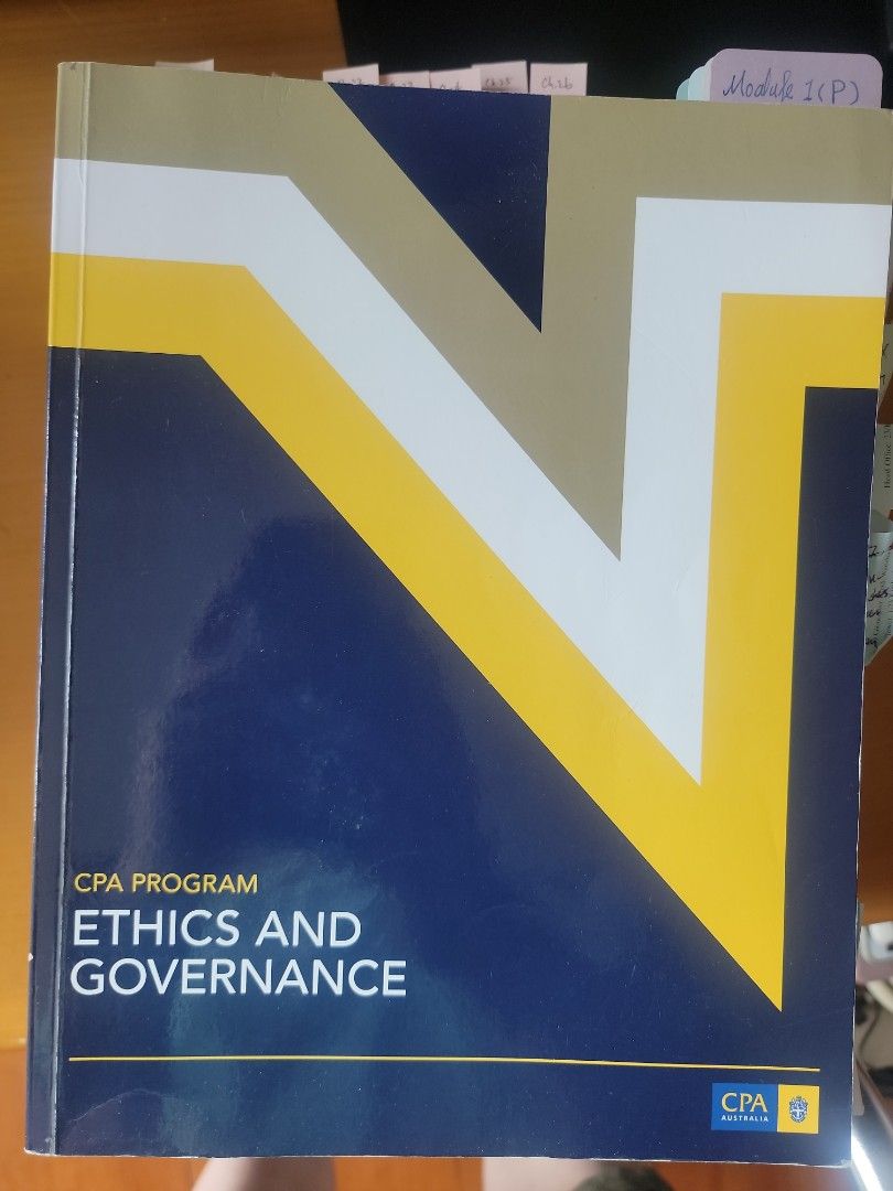 CPA Australia Ethics and Governance, 興趣及遊戲, 書本 & 文具, 教科書 - Carousell