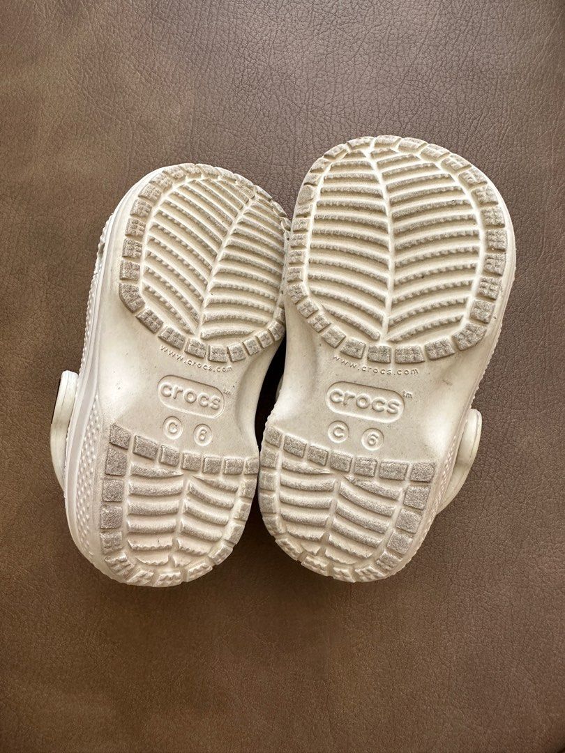 Crocs C6 Classic Clog White, Babies & Kids, Babies & Kids Fashion on ...