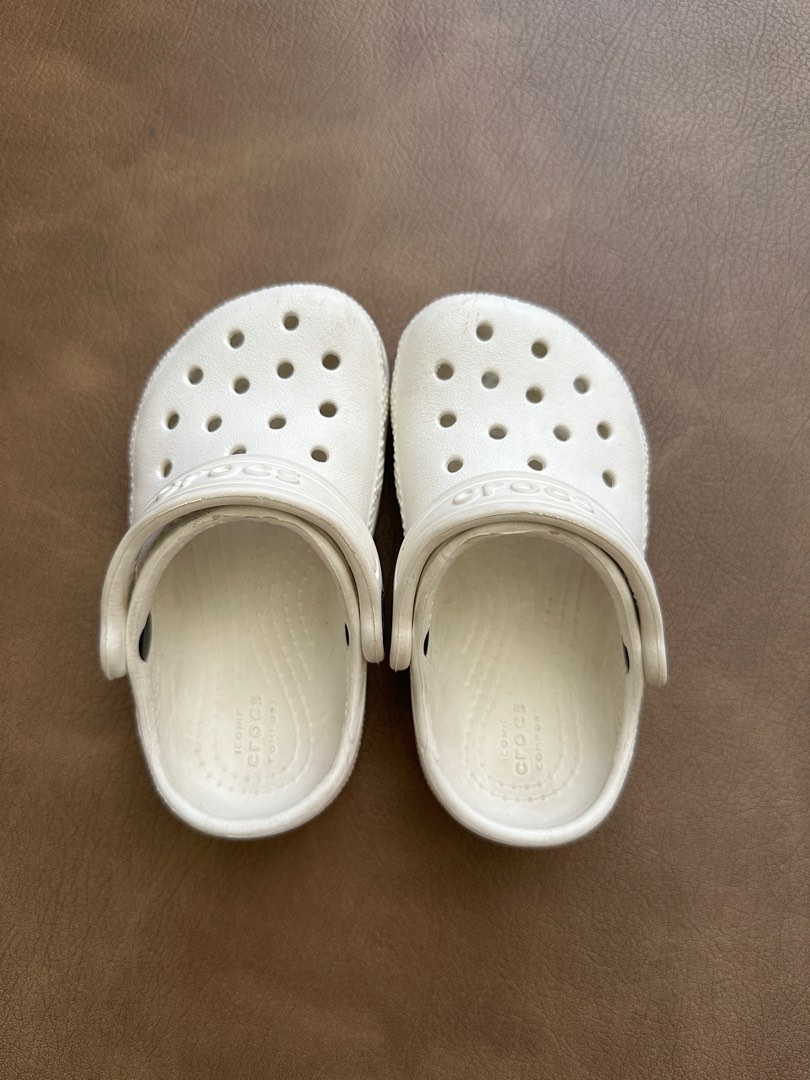 Crocs C6 Classic Clog White, Babies & Kids, Babies & Kids Fashion on ...