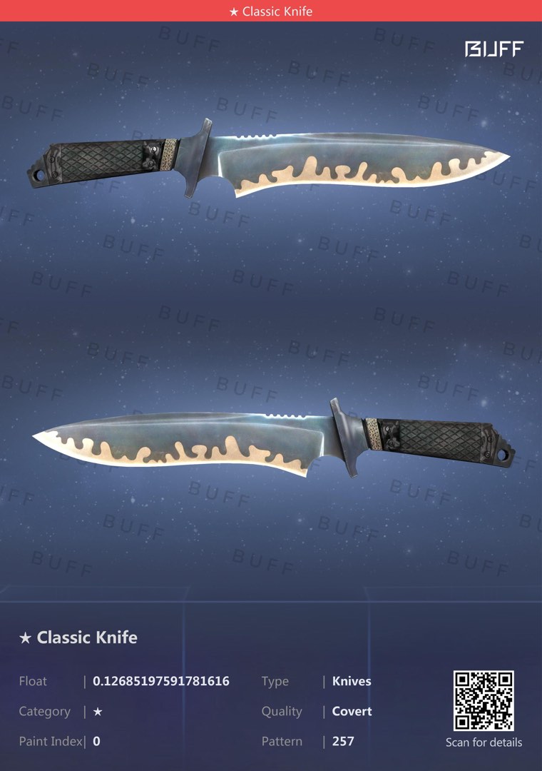 CSGO Classic Knife Vanilla, Video Gaming, Gaming Accessories, In-Game Products on Carousell