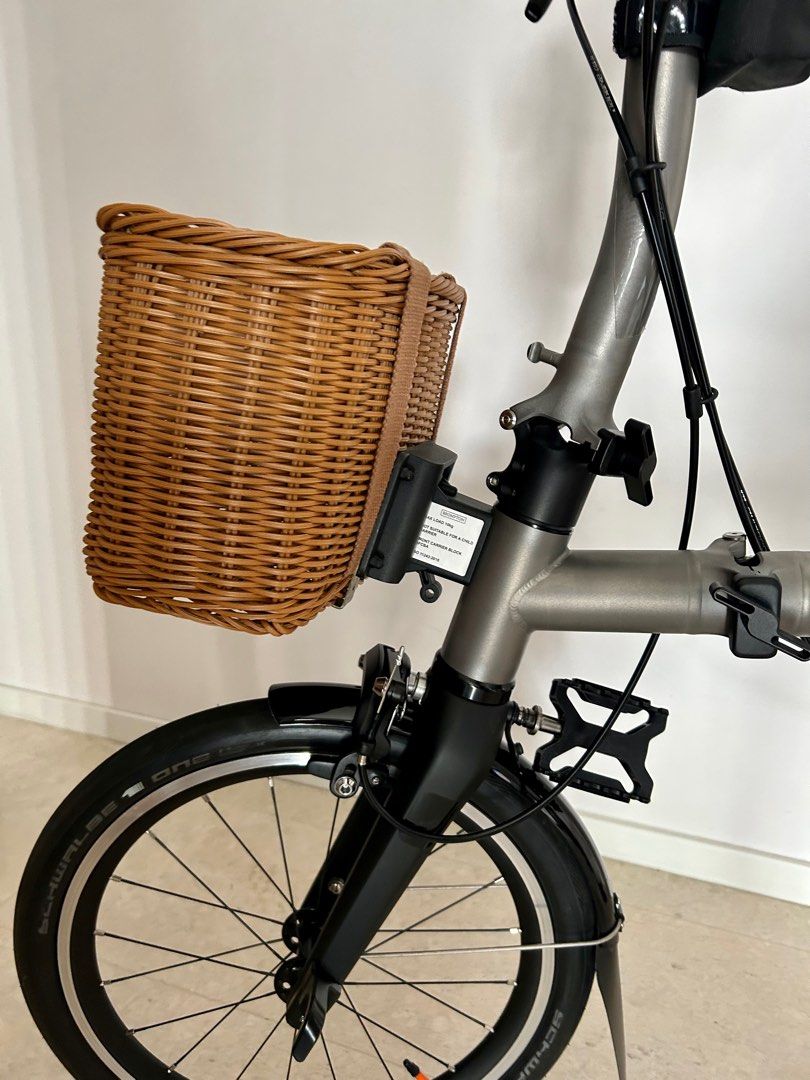 Custom basket for Brompton bicycles, Sports Equipment, Bicycles & Parts ...