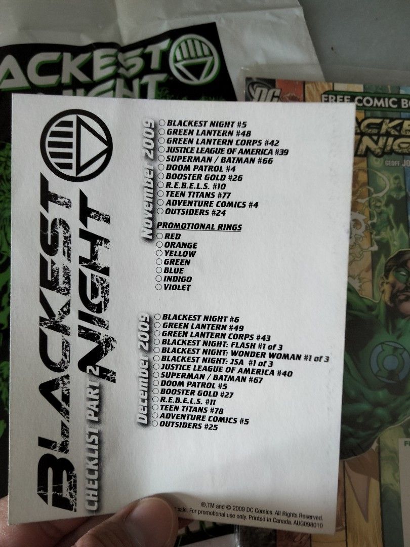 DC comics blackest night, Hobbies & Toys, Books & Magazines, Comics ...