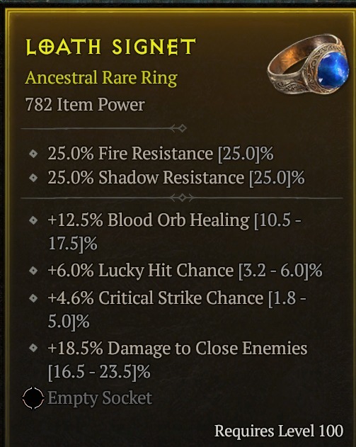 Diablo IV GOOD RINGS BIS D4, Video Gaming, Video Games, Others on Carousell