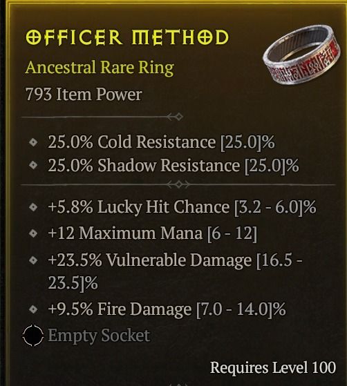 Diablo IV GOOD RINGS BIS D4, Video Gaming, Video Games, Others on Carousell