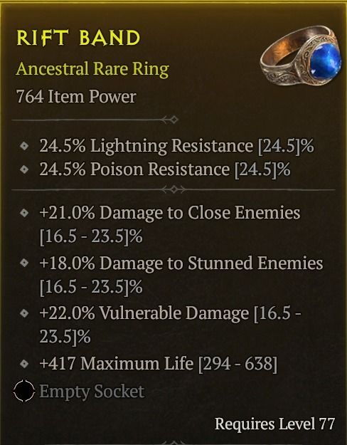 Diablo IV GOOD RINGS BIS D4, Video Gaming, Video Games, Others on Carousell