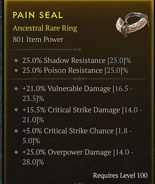 Diablo IV GOOD RINGS BIS D4, Video Gaming, Video Games, Others on Carousell