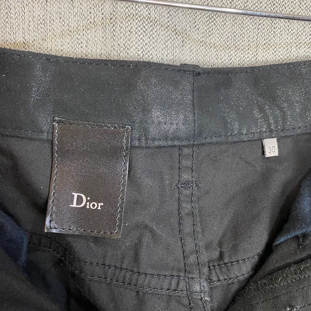 Dior Homme - AW08 Black Pearl Moleskin Pants on Carousell