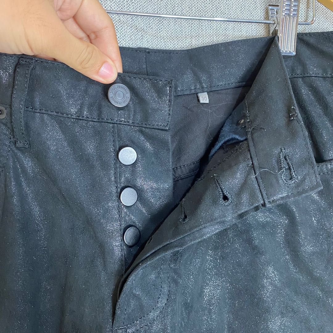 Dior Homme - AW08 Black Pearl Moleskin Pants on Carousell