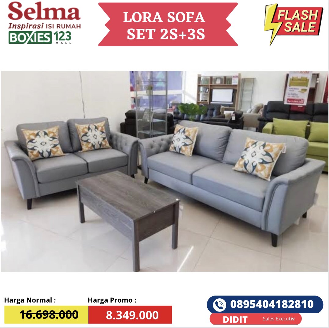 Diskon besar sofa set bisa cicilan, Perabotan Rumah di Carousell