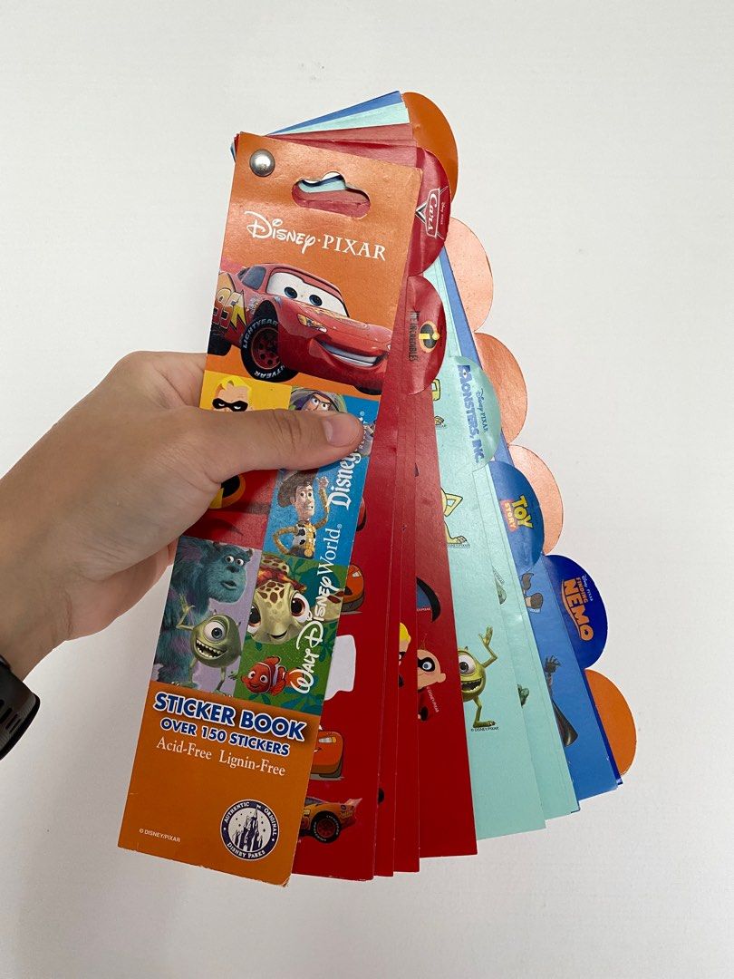 Disney Pixar Stickers Craft Paper Toy Story Cars Incredibles Finding ...