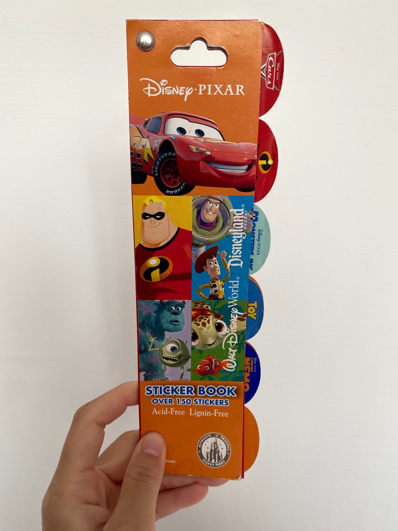 Disney Pixar Stickers Craft Paper Toy Story Cars Incredibles Finding ...