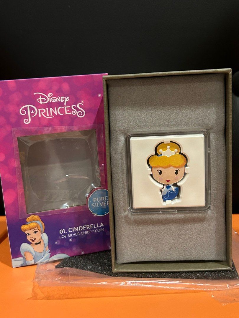 Disney Princess Cinderella 1 Oz Chibi Silver Coin on Carousell
