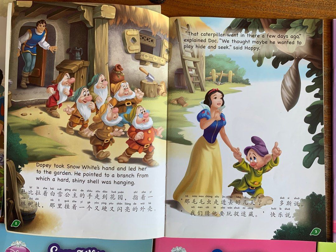 Disney princess dual language storybooks, Hobbies & Toys, Books ...