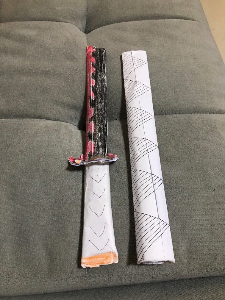 DIY Demon Slayer Sword 250-400php, Hobbies & Toys, Stationary & Craft ...