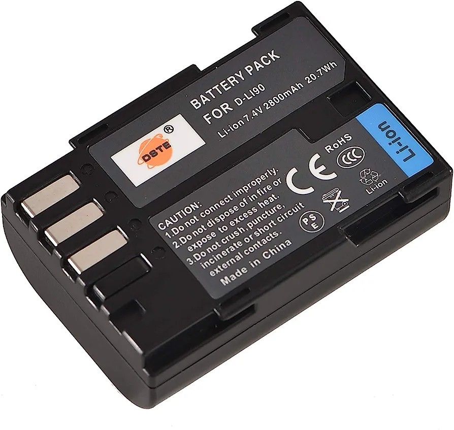 D-Li90 OEM Li-ion Battery for Pentax, Photography, Photography ...