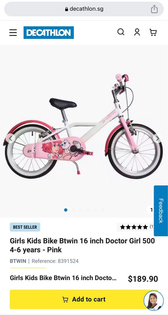 Docto Girl 500 Btwin Bicycle, Sports Equipment, Bicycles & Parts ...